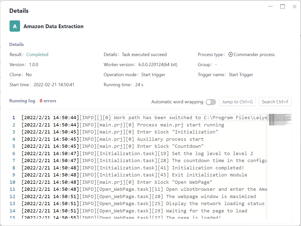 Log Automation Worker Log Automation Worker